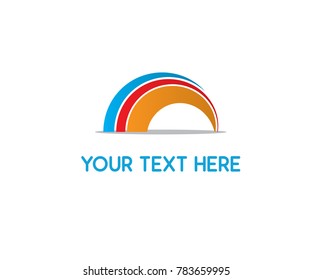 Rainbow Shape Logo Design Stock Vector (Royalty Free) 783659995 ...