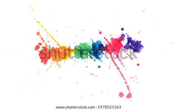 Rainbow Watercolor Splash Background Vector Illustration Stock Vector ...