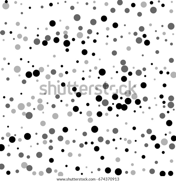 Random Black Dots Chaotic Scatter Lines Stock Vector (Royalty Free ...