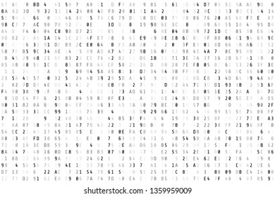 Random Hex Code Stream Matrix Background Stock Illustration 1567407538 | Shutterstock