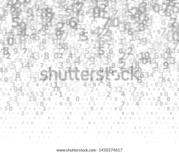 Random Transparent Numbers 0 9 Background Stock Vector (Royalty Free ...
