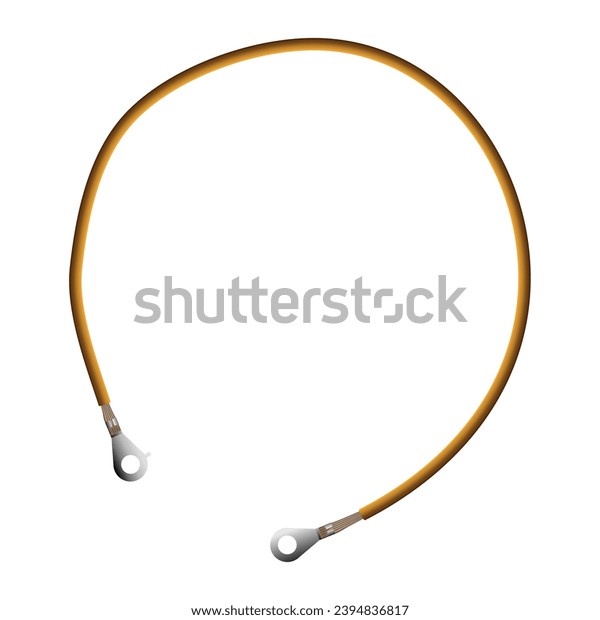 Realistic Car Engine Earth Wire Illustration Stock Vector (Royalty Free ...