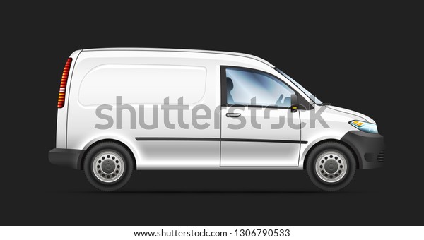 Realistic Vector Illustration Mini Van Side Stock Vector (Royalty Free ...