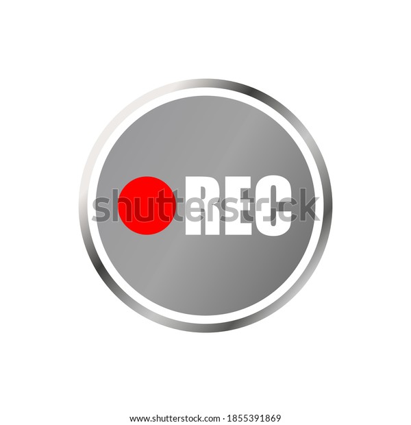 Rec Button Icon Record Button Vector Stock Vector (Royalty Free ...