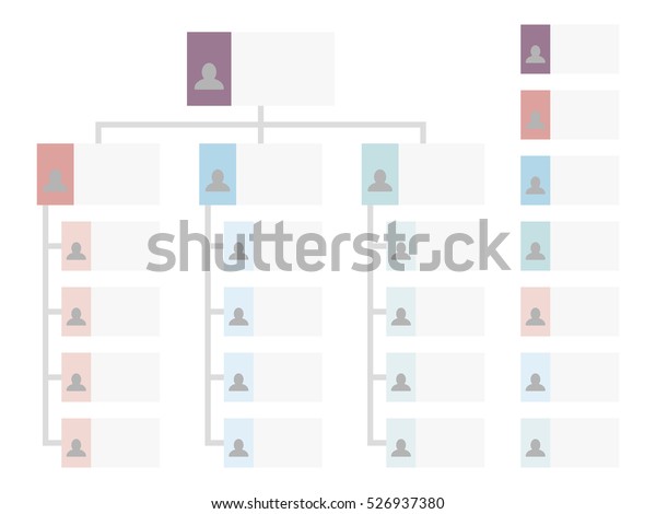 Rectangle Organization Chart Infographics Stock Vector (Royalty Free ...