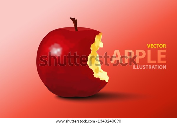 Red Apple Missing Bite: Over 79 Royalty-Free Licensable Stock ...