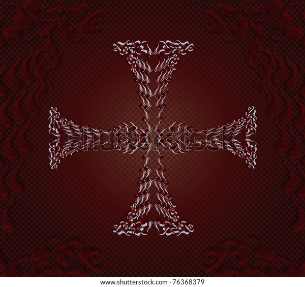 Red Background Cross Stock Vector (Royalty Free) 76368379 | Shutterstock