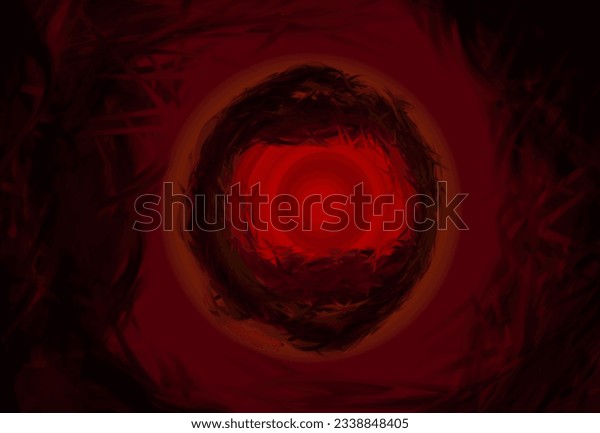 Red Ball Light Clad Darkness Stock Vector (Royalty Free) 2338848405 ...
