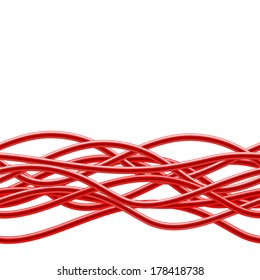 Red Cables Seamless Background Vector Stock Vector (Royalty Free ...