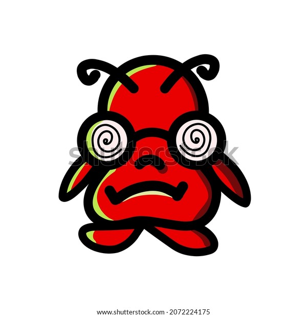 Red Devils Mascot Logo Vector Illustration Stock Vector (Royalty Free ...