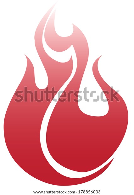 Red Fire Icon Stock Vector (Royalty Free) 178856033 | Shutterstock