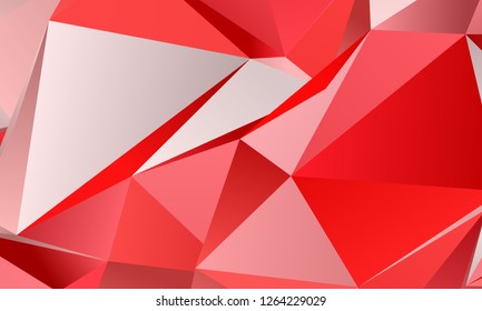 Vector Abstract Background Red Color Shapes Stock Vector (Royalty Free ...