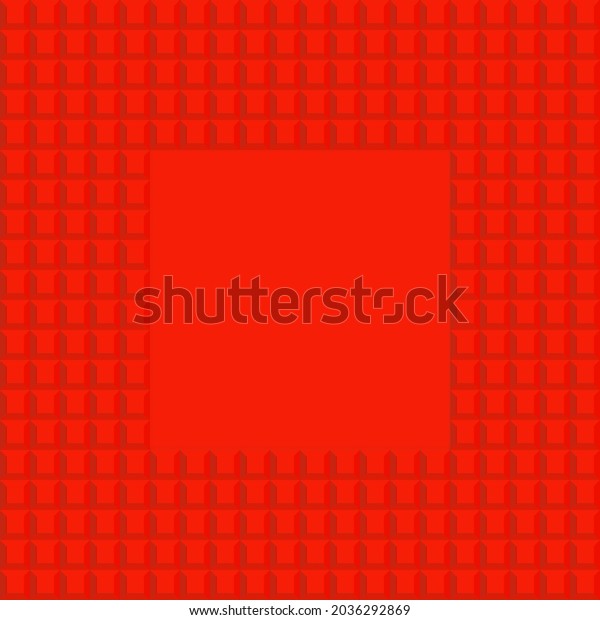 Red Geometric Frame Background Vector Illustration Stock Vector ...