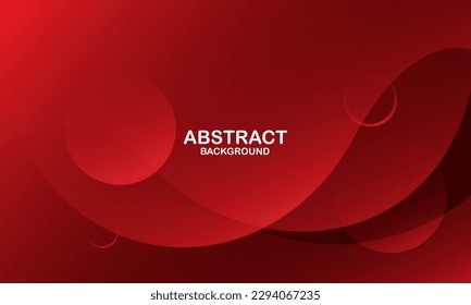 Red Gradient Wavy Background Vector Illustration Stock Vector (Royalty ...