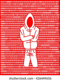 Red Hacker Vector Art Stock Vector (Royalty Free) 426449677 | Shutterstock
