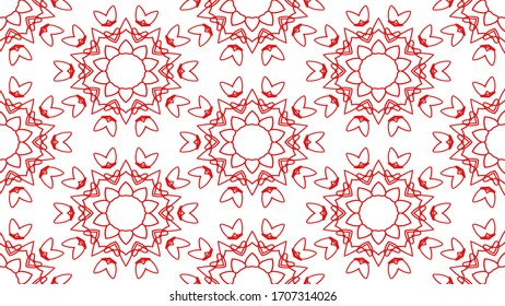Red Seamless Geometric Pattern Background Vector Stock Vector (Royalty ...