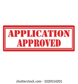Application Approved Stamp Round Vector Format Stock Vector (Royalty ...