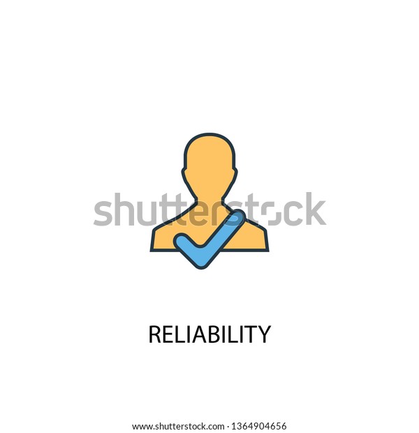 Reliability Concept 2 Colored Line Icon Stock Vector (Royalty Free ...