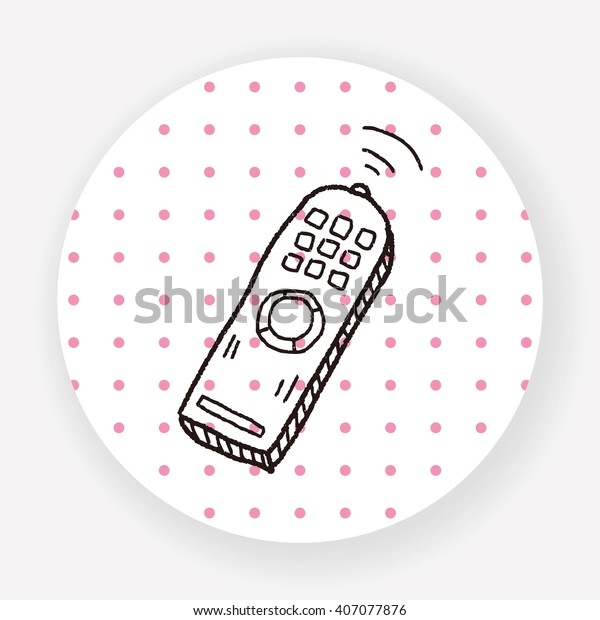 Remote Control Doodle Stock Vector (Royalty Free) 407077876 | Shutterstock