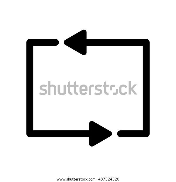 Repeat Loop Icon Stock Vector (Royalty Free) 487524520 | Shutterstock
