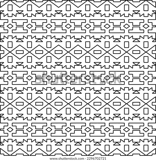 Repeating Patterns Lines Black White Pattern Stock Vector (Royalty Free ...