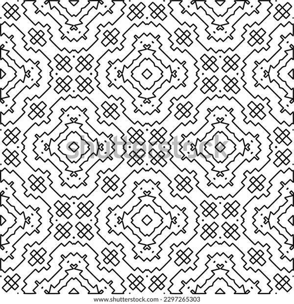 Repeating Patterns Lines Black White Pattern Stock Vector (Royalty Free ...