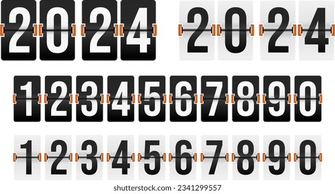 Flip Clock Numbersalarm Timer Retro Countdown Stock Vector (Royalty Free) 2522657155 | Shutterstock
