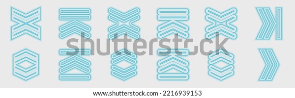 Retrofuturistic Y2k Geometry Design Elements Collection Stock Vector (Royalty Free) 2216939153 ...