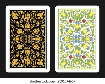 Reverse Side Playing Card Back Side Stock Vector (Royalty Free ...