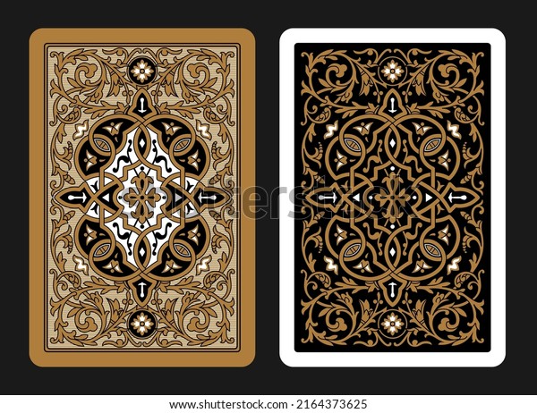 Reverse Side Playing Card Back Side Stock Vector (Royalty Free ...