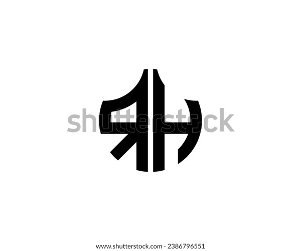 Rh Logo Design Vector Template Stock Vector (Royalty Free) 2386796551 ...