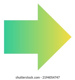Right Arrow Icon Gradient Vector Stock Vector (Royalty Free) 2194054747 ...
