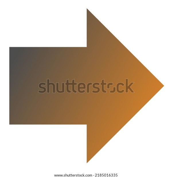 Right Arrow Icon Gradient Vector Stock Vector (Royalty Free) 2185016335 ...