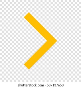 Left Arrow Icon Vector Amber Icon Stock Vector (Royalty Free) 587137679 ...
