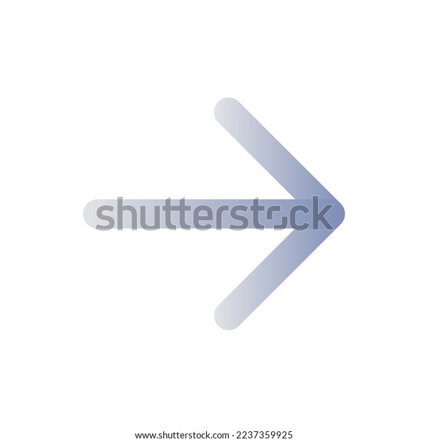 Rightwards Arrow Flat Gradient Color Ui Stock Vector (Royalty Free) 2237359925 | Shutterstock