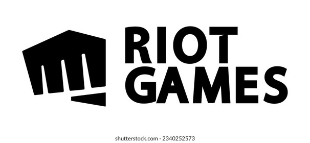 「暴動ゲームのロゴベクター画像、ベクター画像の暴動ゲーム、エディトリアルベクター画像ロゴ、Valorant、伝説のリーグ、ベクター画像、イラスト、白い背景、EPS10。エディトリアル」の ...