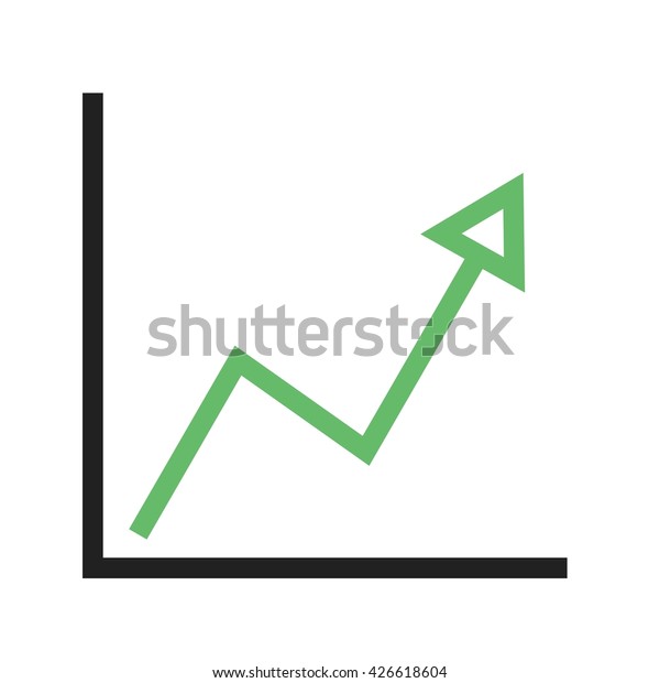 Rising Line Graph Stock Vector (Royalty Free) 426618604 | Shutterstock