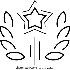 Rising Star Vector Outline Icon Stock Vector (Royalty Free) 1479721514 ...