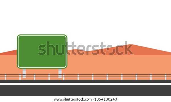 Road Side Vector Wallpaper Free Space Stock Vector (Royalty Free ...