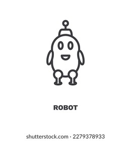 Robot Icon Thin Line Robot Icon Stock Vector (Royalty Free) 2279378933 ...
