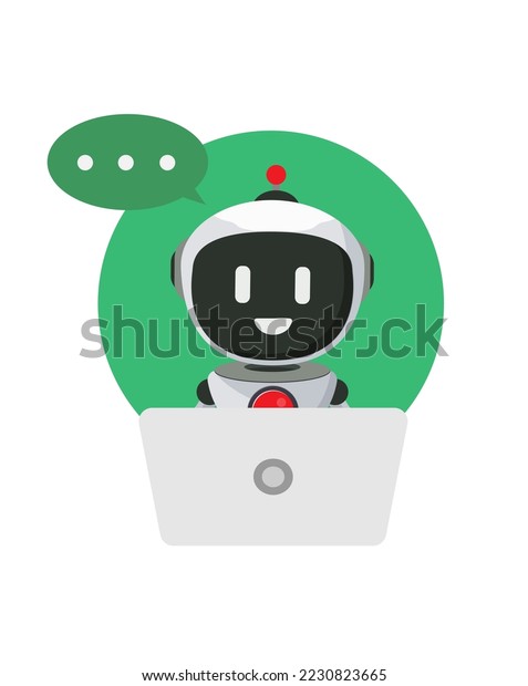 Robot Operator Character Vector Design Artificial Stock Vector (Royalty ...