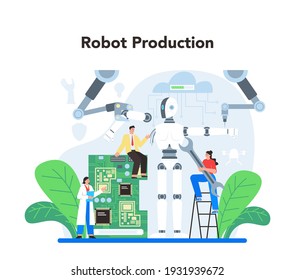 Roboticist Concept Robotic Engineering Constructing Idea Stock Vector (Royalty Free) 1931939672 ...