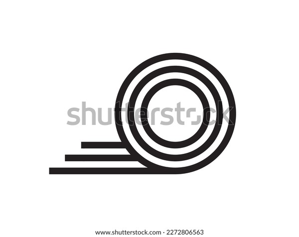 Roll Wool Logo Icon Vector Textile Stock Vector (Royalty Free ...