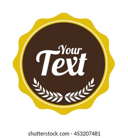Round Badge Shape Vector Illustration Stock Vector (Royalty Free ...