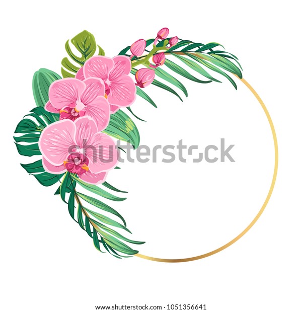 Round Circle Ring Border Frame Decorated Stock Vector (Royalty Free ...