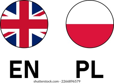 Soft Square Flag Selection Button Badge Stock Vector (Royalty Free ...