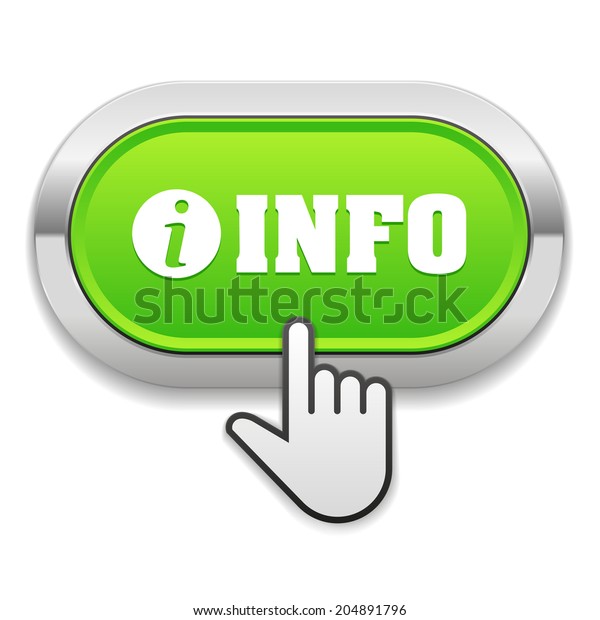 Round Green Info Button Cursor On Stock Vector (Royalty Free) 204891796 ...