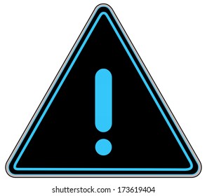 Rounded Triangle Shape Hazard Warning Sign Stock Vector (Royalty Free ...
