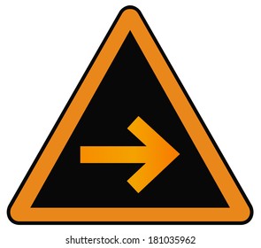 Rounded Triangle Shape Hazard Warning Sign Stock Vector (Royalty Free ...