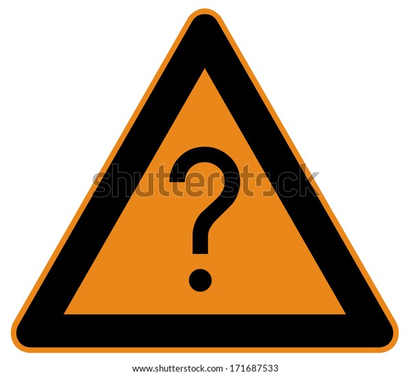 Rounded Triangle Shape Hazard Warning Sign Stock Vector (Royalty Free ...